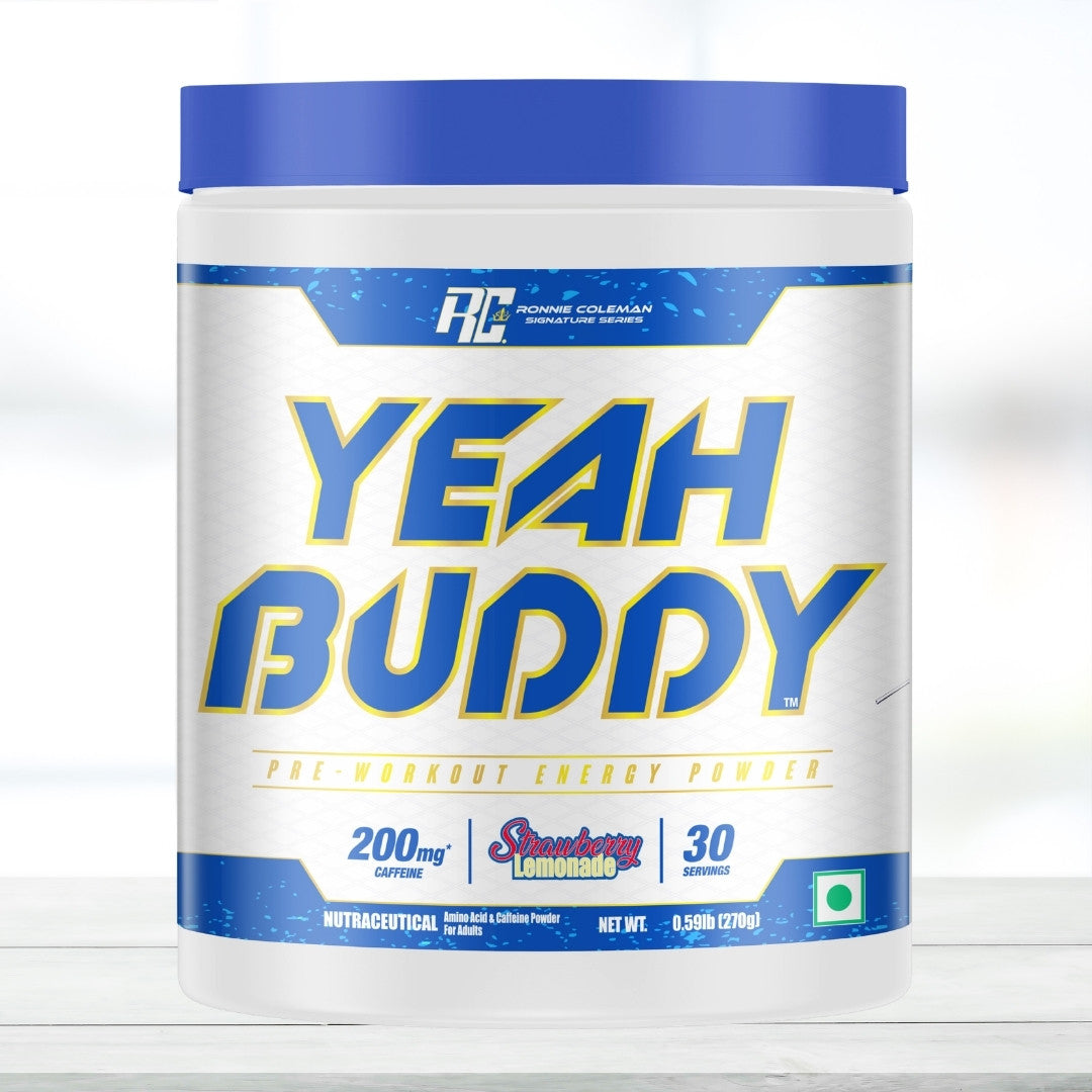 Ronnie Coleman Signature Series Yeah Buddy Pre-Workout 270g – Strawber ...