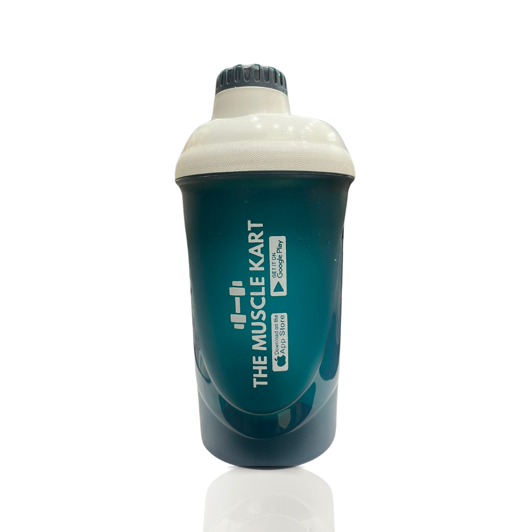 The Muscle kart MI Shaker 600ml Bottle Green Colour | The Muscle Kart